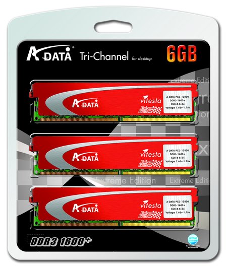 Triple-channel RAM kit od A-Data | pc.sk